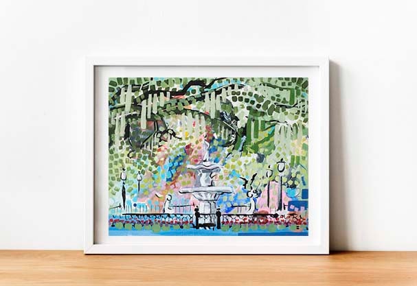 Forsyth Park Fountain Savannah Georgia | Archival-Quality Art Print ...